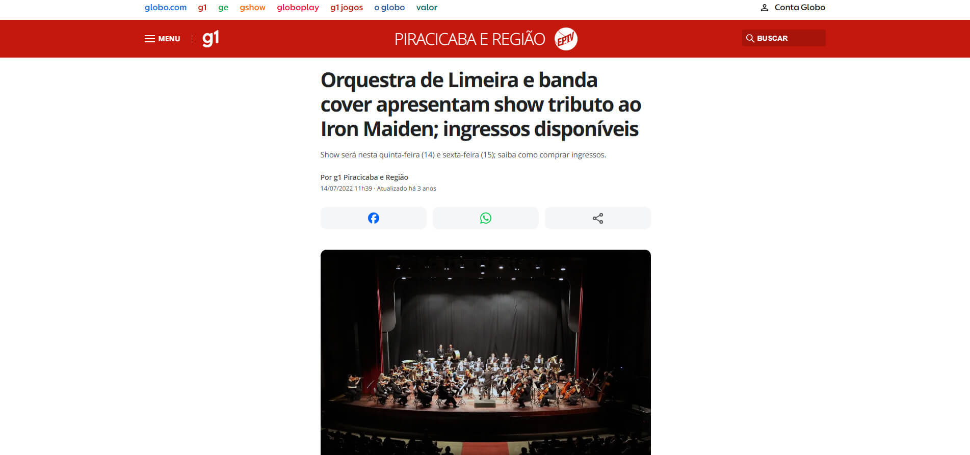 Brave Maiden - Iron Maiden Tribute | Espetáculo da Produtora Carbureto